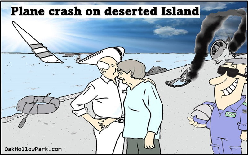 The Plane Crashed On A Deserted Island - Oak Hollow Park